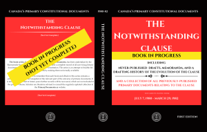 Book in Progress: The Notwithstanding Clause (2025) – PrimaryDocuments.ca